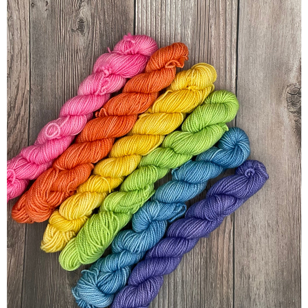 Pastel Rainbow Baby Bees – Lazy Bee Yarn